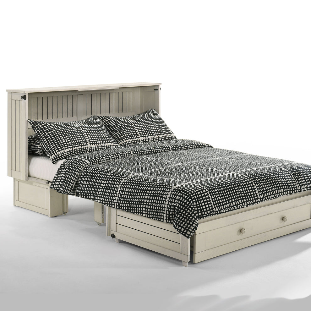 Night and Day Furniture Daisy Murphy Cabinet Bed White Finish ...